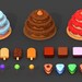 Sweets Asset Pack 3D Models, Printable STL Blender Files, Miniature ...