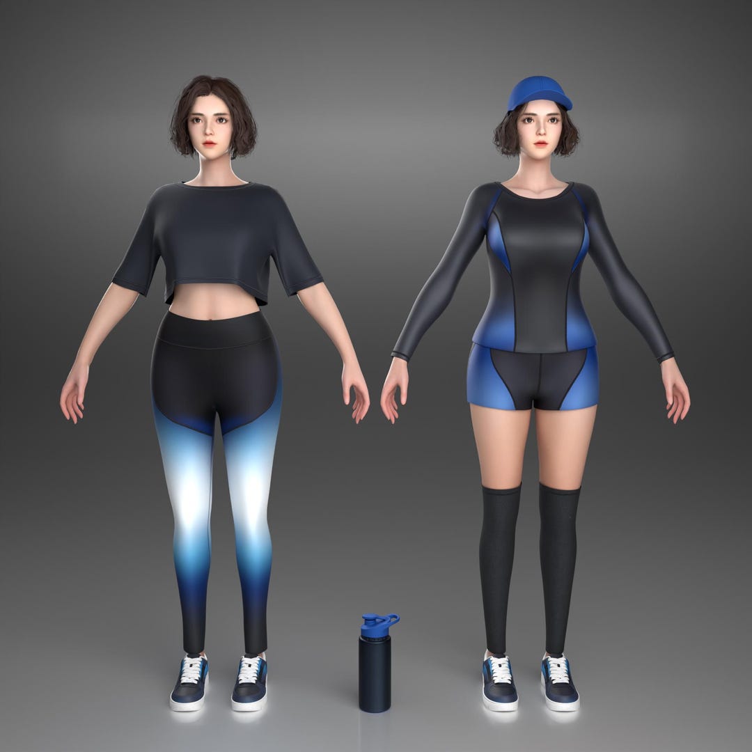 Gym Wear 3D Model Collection – Athletic Apparel STL Pack, Modern ...