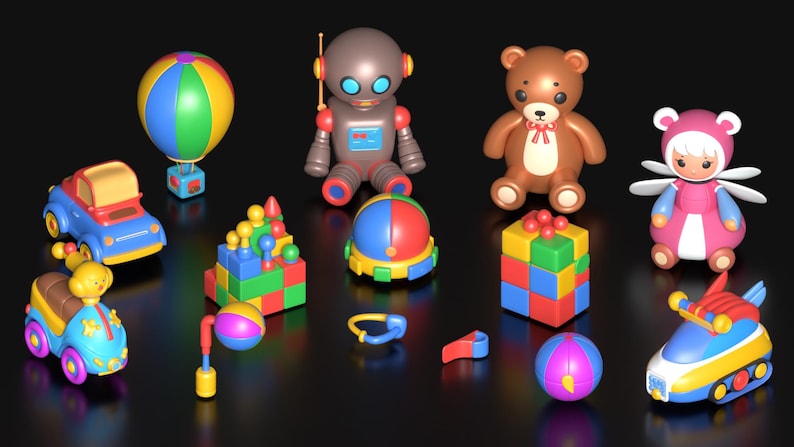 Toy Pack | STL Digital Download | 3D Printable Toy Models | Cute ...