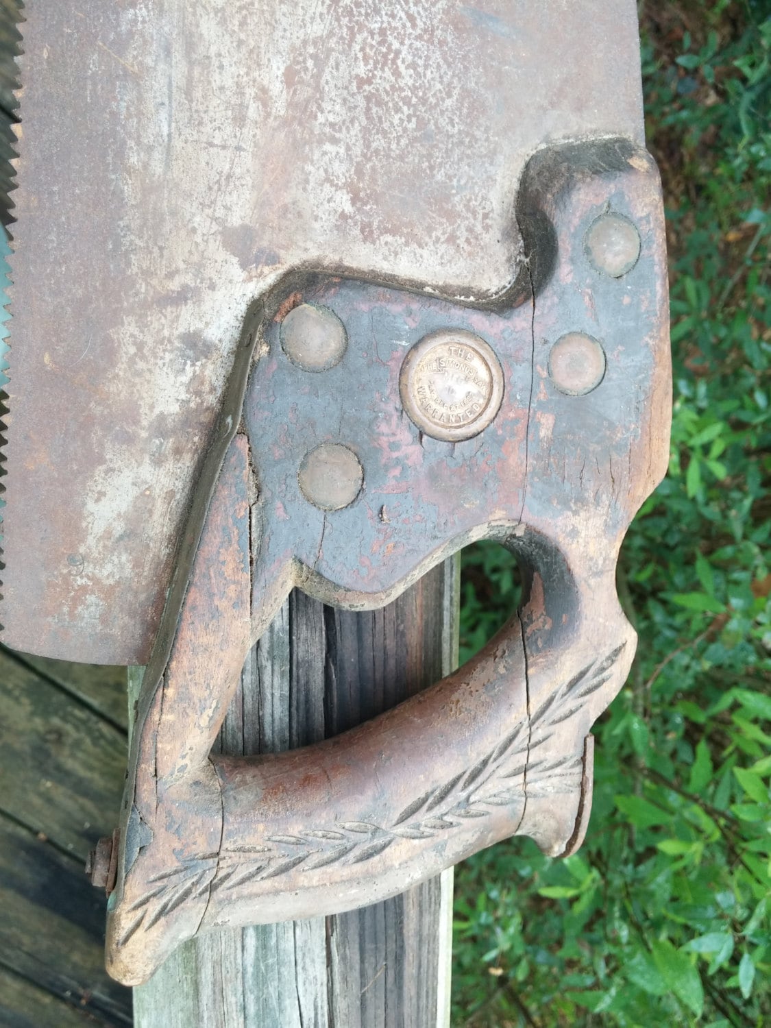 Simonds Hand Saw Old Rusty Collectors Piece 1880 - Etsy