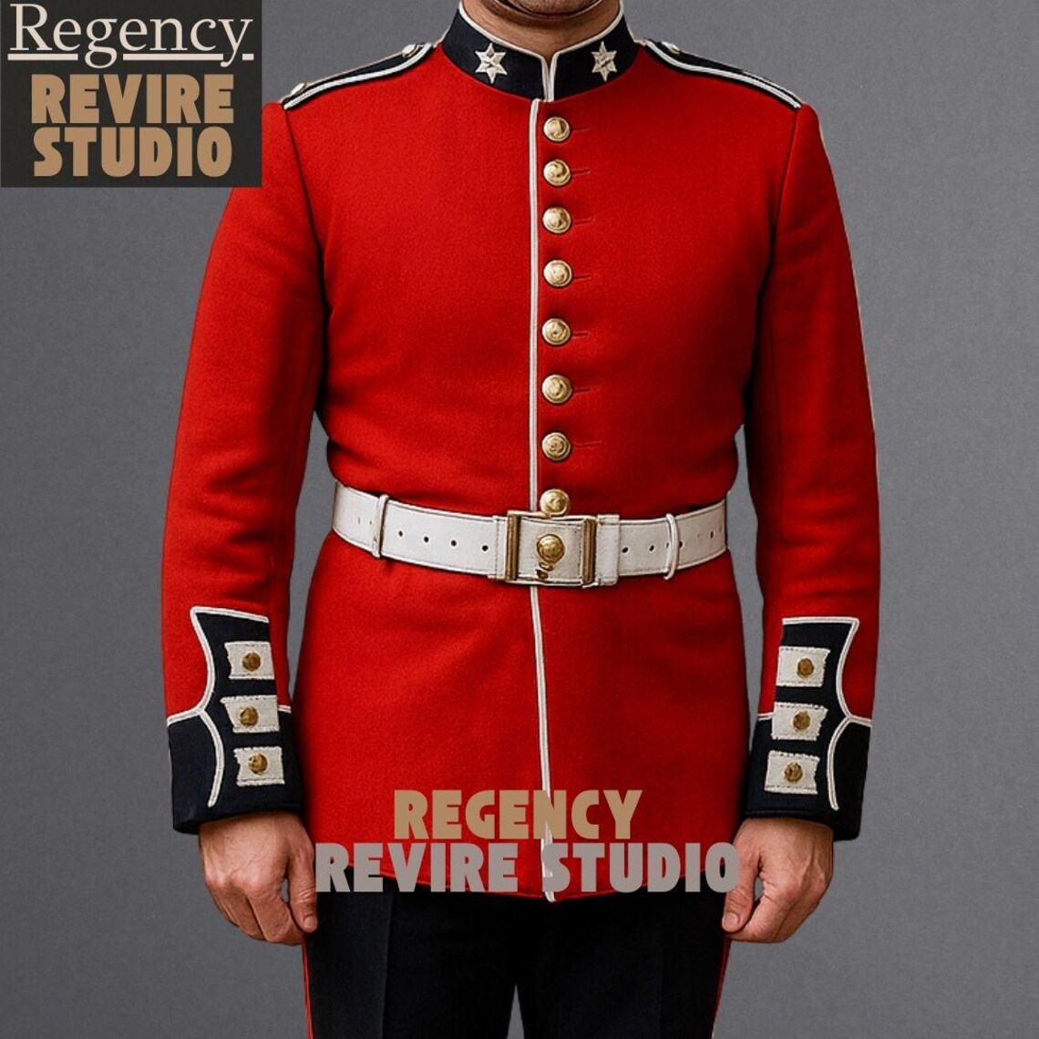 British Redcoat Guard Uniform Regency Military Parade Jacket Costume - Etsy