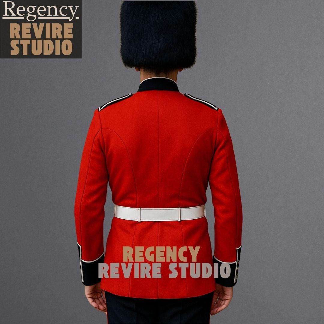 Men's Red Wool British Royal Guard Uniform - Grenadier Tunic - Etsy