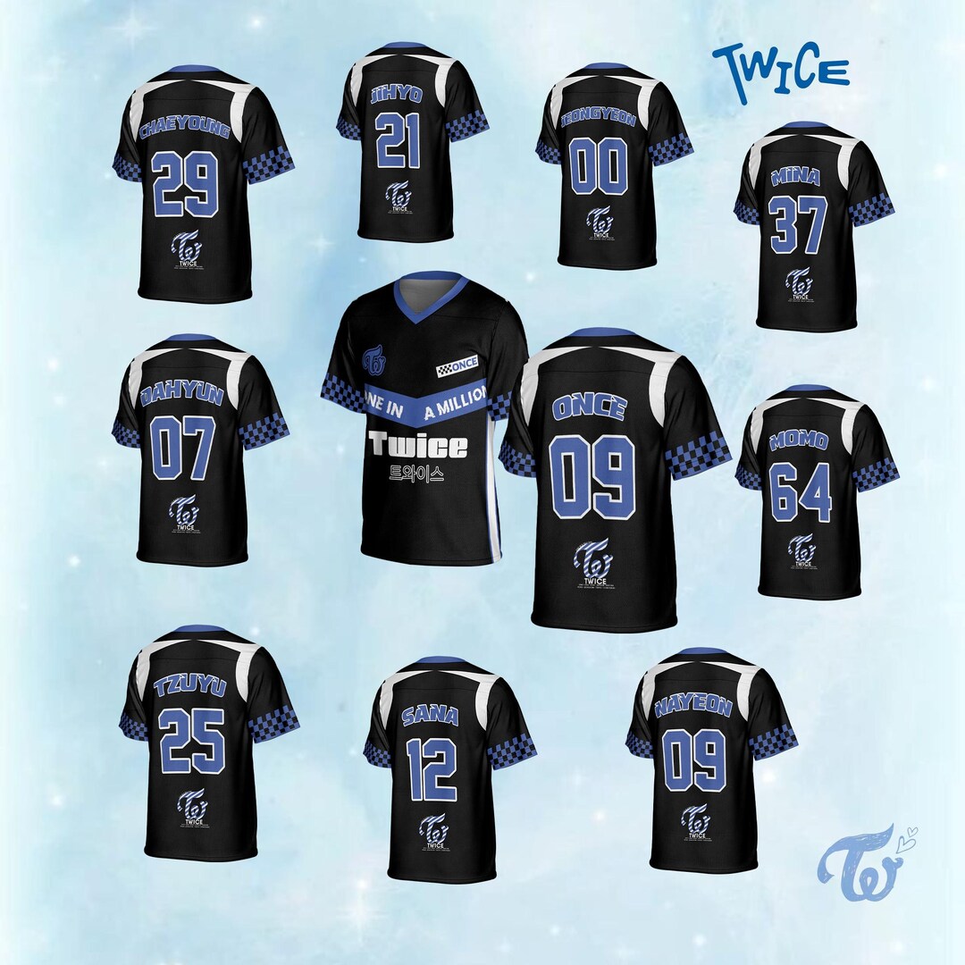 Twice Members Football Jersey, Twice Kpop Jersey, Kpop Jersey, Twice ...