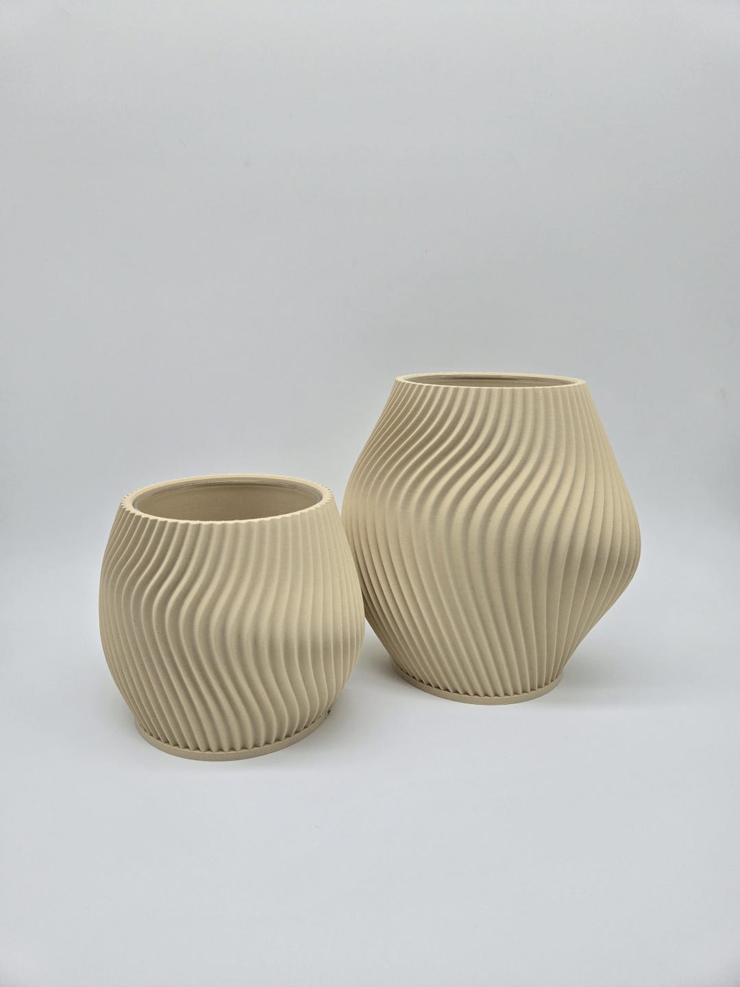 SOVA Vase – 3D Printed Flower Vase - Sculptural Wavy Design for Modern ...