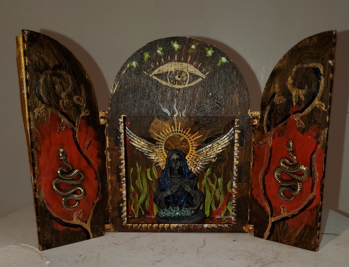Small Retablo Shrine, "our Serene Lady of Many Perils" - Etsy