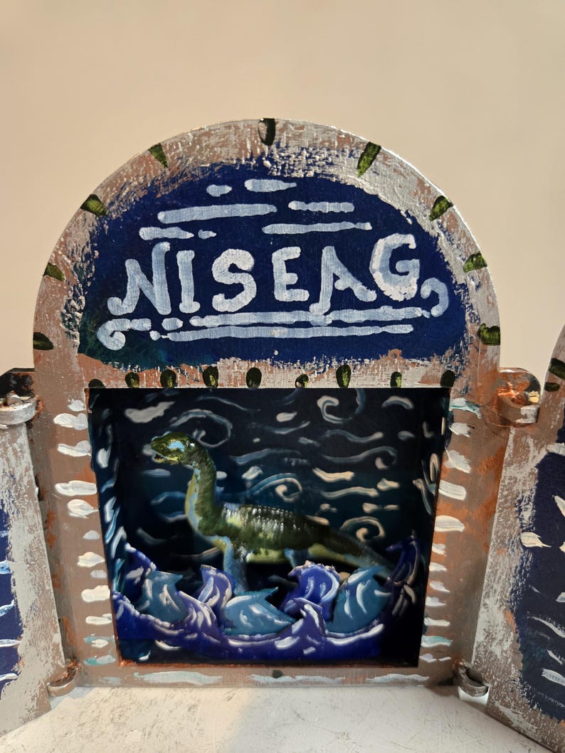 Loch Ness Monster Cryptid Retablo Shrine - Etsy
