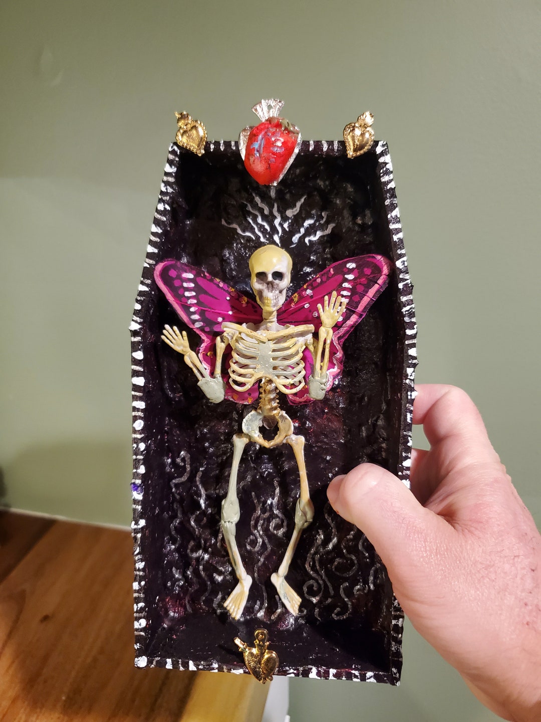 Mariposa Skeleton Shrine, 10 Inches Tall - Etsy