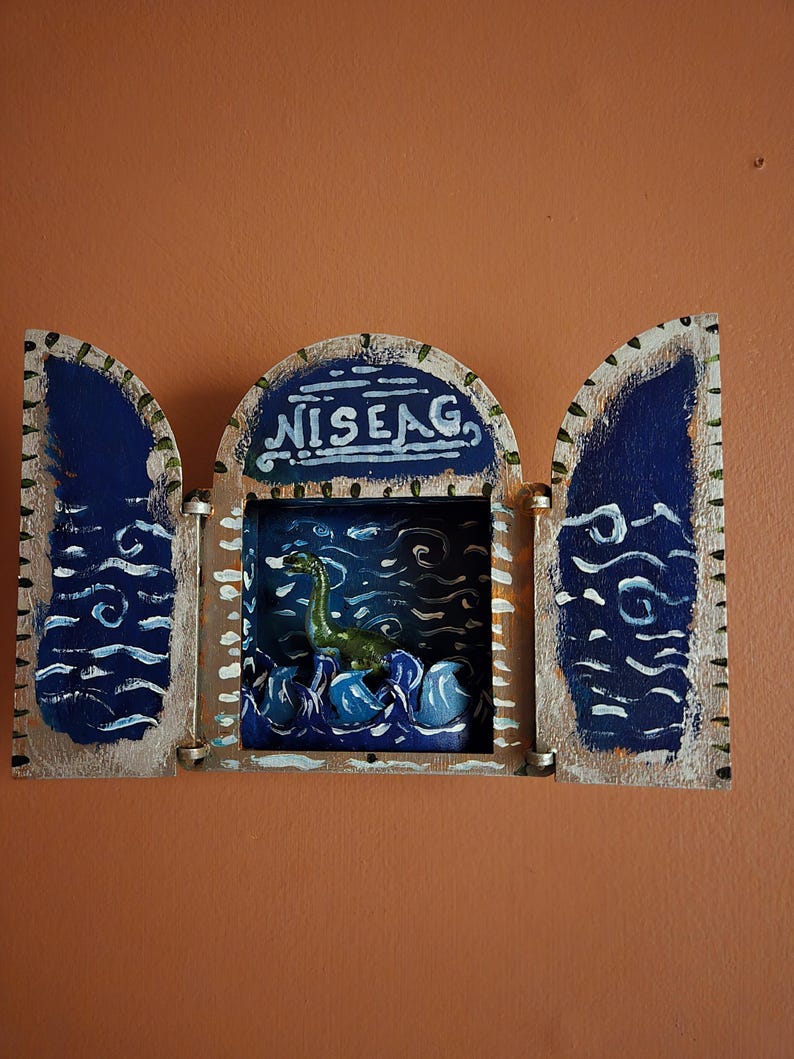Loch Ness Monster Cryptid Retablo Shrine - Etsy