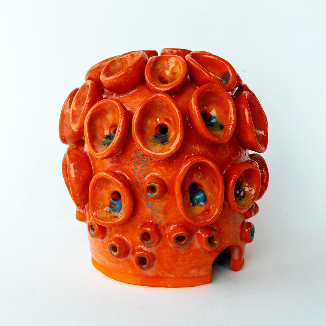 Ceramic Interactive Table Sculpture For Skewers Etsy