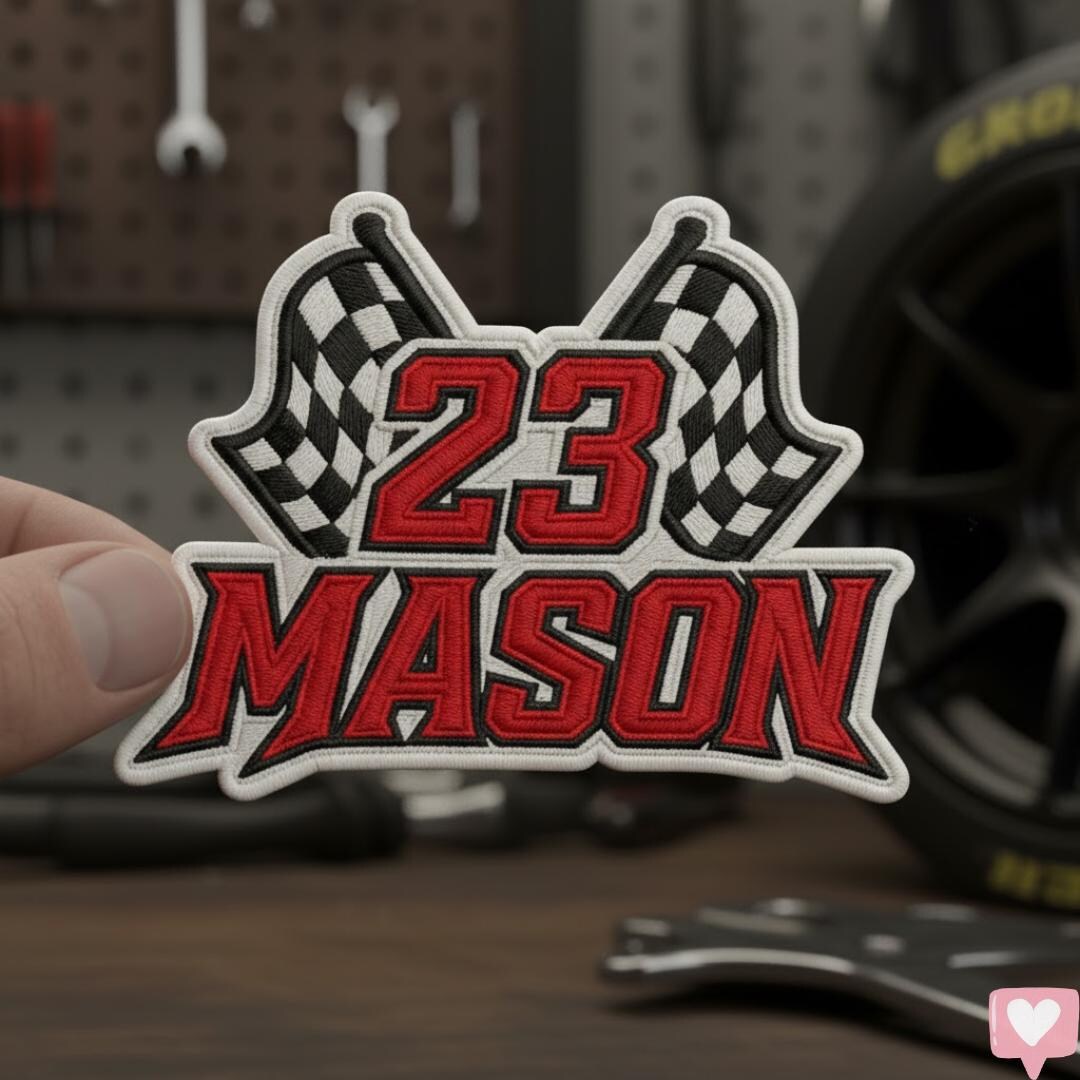 Custom Racing Patch With Name & Number • Race Patches • Dirt Bike ...