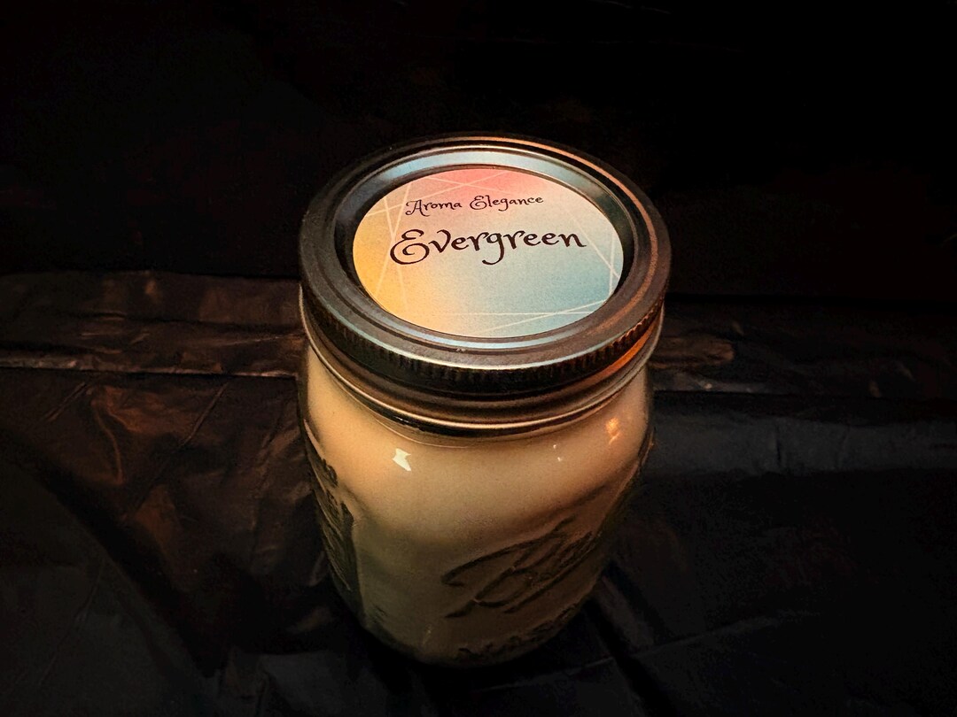 Strong Smelling Evergreen Candles Handmade With Soy Wax - Etsy