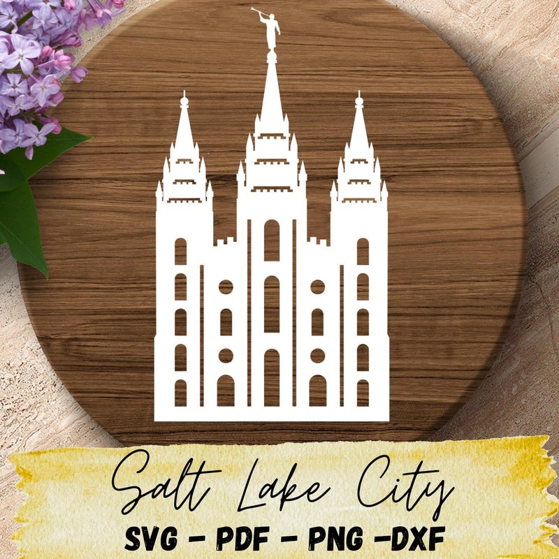 Silhouette Lds Temple Svg - Etsy