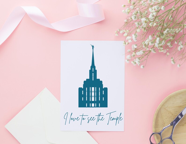 Oquirrh Mountain Temple SVG – LDS Temple Silhouette Cut File for Cricut ...