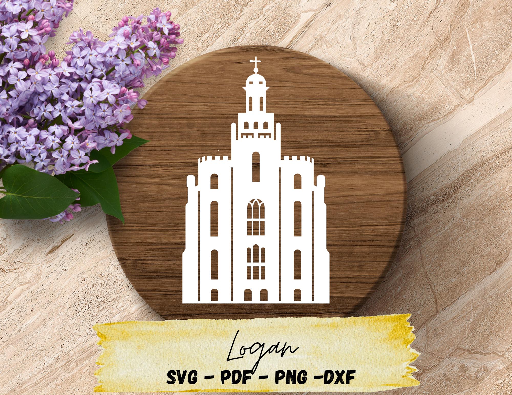 Logan Utah Temple SVG – LDS Temple Silhouette Cut File for Cricut ...