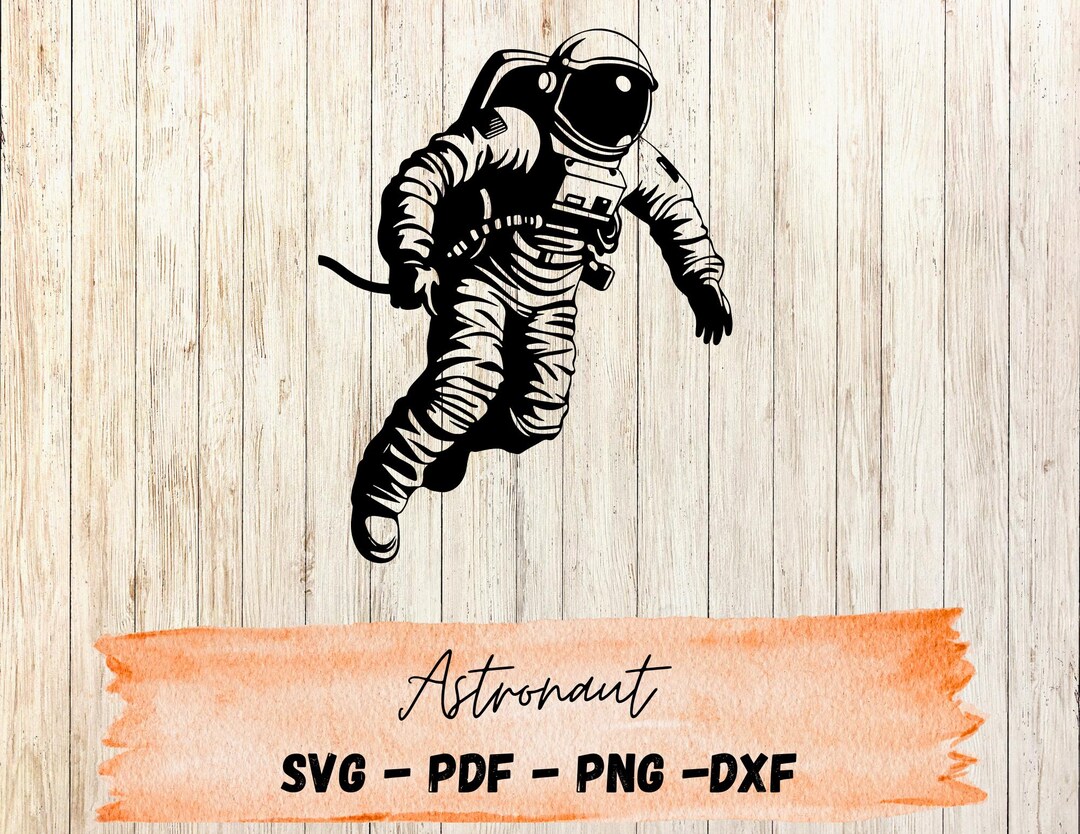 Astronaut SVG | Space Explorer Clipart | Floating Spaceman Silhouette ...