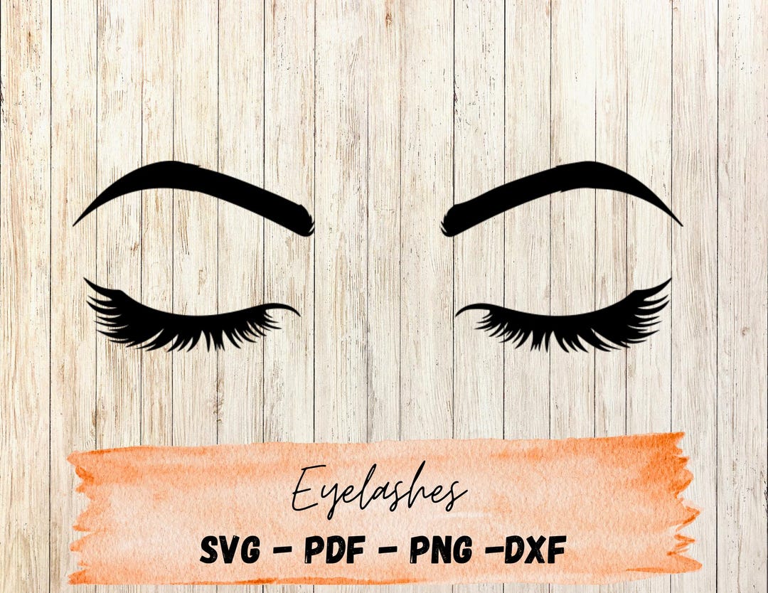 Lashes and Brows SVG | Eyelashes Clipart for Cricut & Silhouette ...