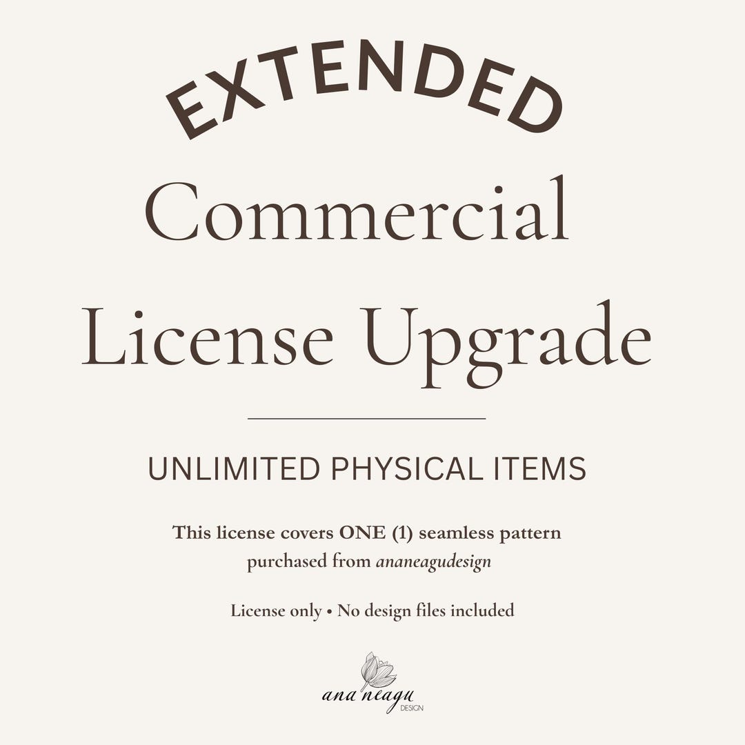 Extended Commercial License – Unlimited Physical Products – One Design ...