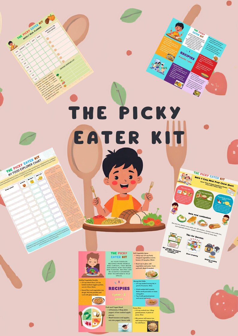 Picky Eater Toddler Kit | Printable Recipes, Meal Planner & Food ...