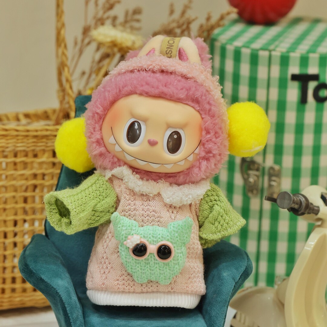 Handmade Doll Dress for Labubu, Cute Outfit for 17cm Doll, Cozy Doll ...