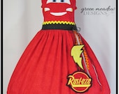 Items similar to Lightning McQueen Cars Character Dress on Etsy