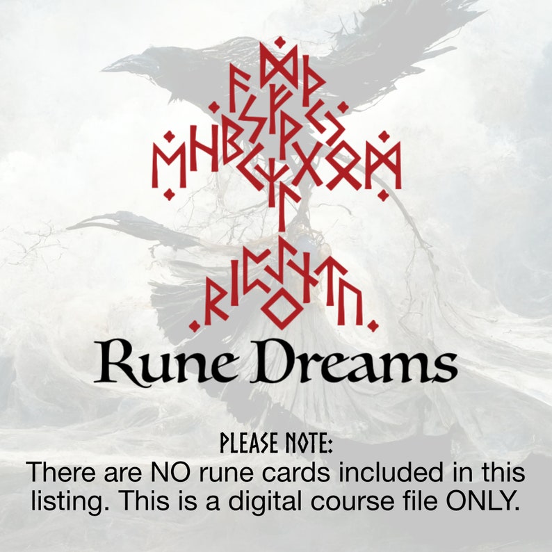 Rune Meanings for Rune Dreams Rune Cards - Digital Mini Course to Learn ...