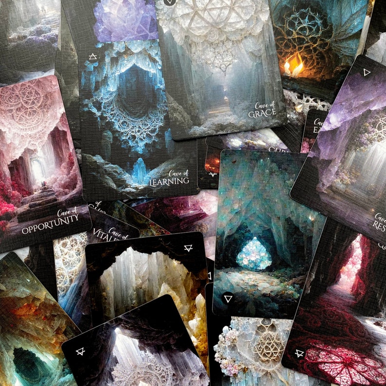 Crystal Caves Oracle Cards for Divination and Meditation, Playing Cards ...