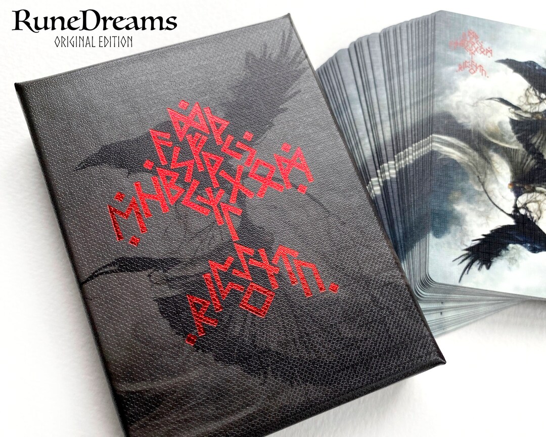 Rune Cards With Elder Futhark for Divination, Rune Dreams Runic Oracle ...