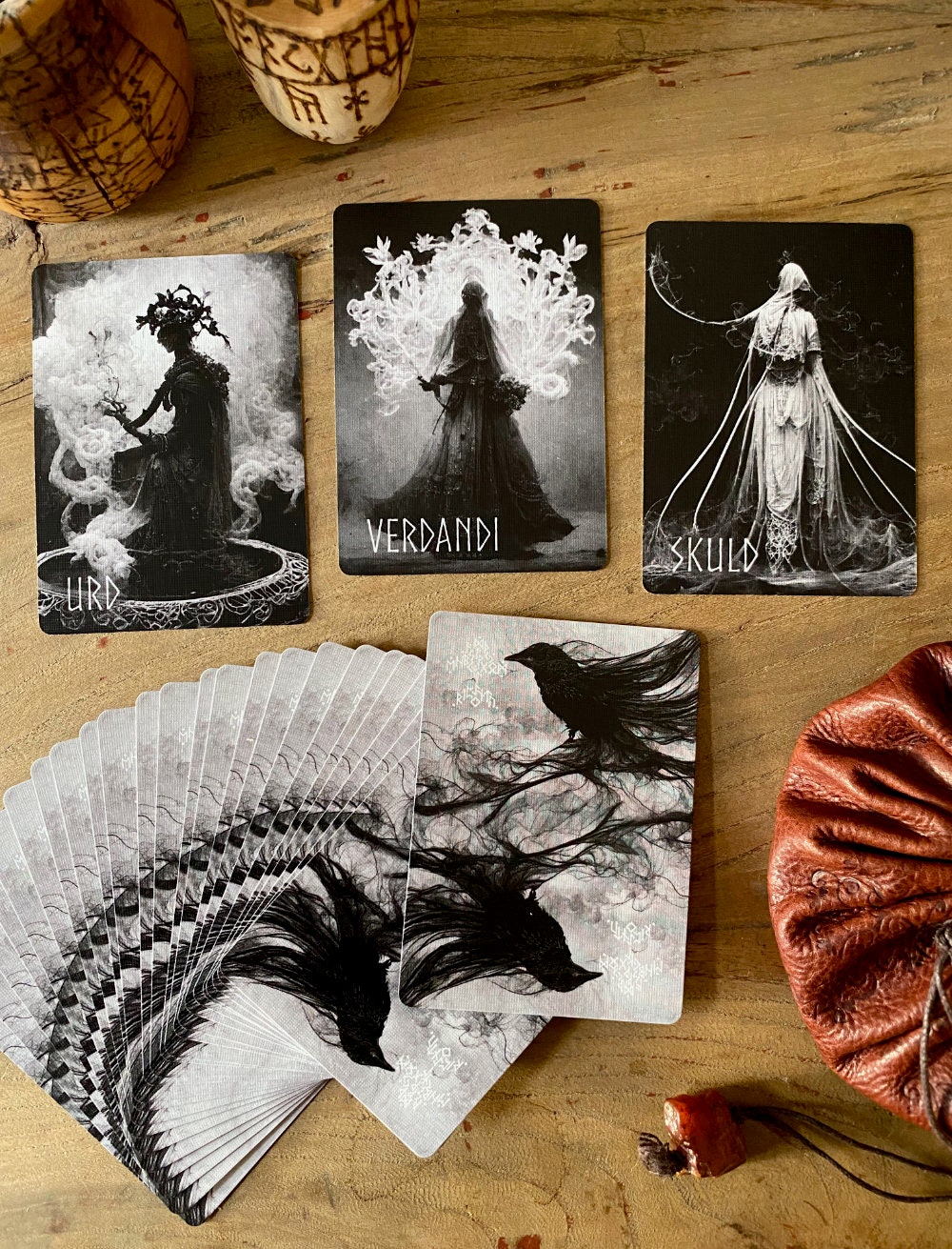 Rune Cards With Elder Futhark for Divination, Rune Dreams Runic Oracle ...