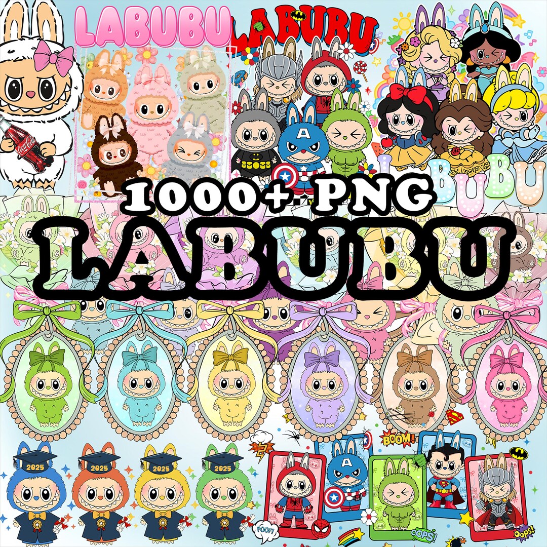 Labubu Mega Bundle – 1,500+ PNG, SVG | Kawaii Halloween & Christmas ...