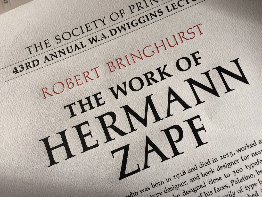 Hand-set Letterpress Broadside – Robert Bringhurst – the Work of ...