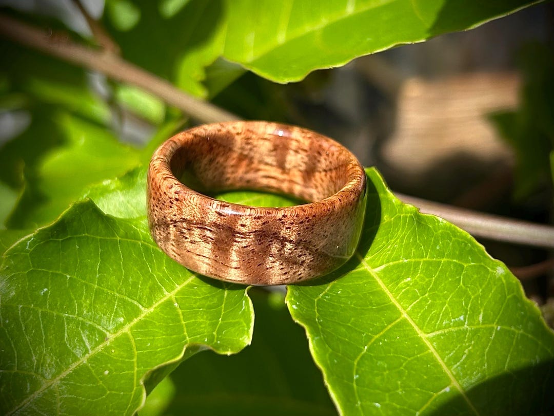 Handmade Hawaiian Koa Wood Ring - Etsy