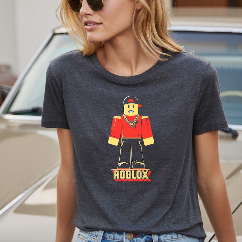 Roblox Classic Avatar Shirt | Street Style Gamer Tee | Block Character ...