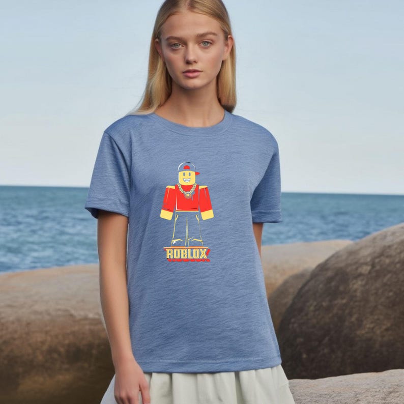 Roblox Classic Avatar Shirt | Street Style Gamer Tee | Block Character ...