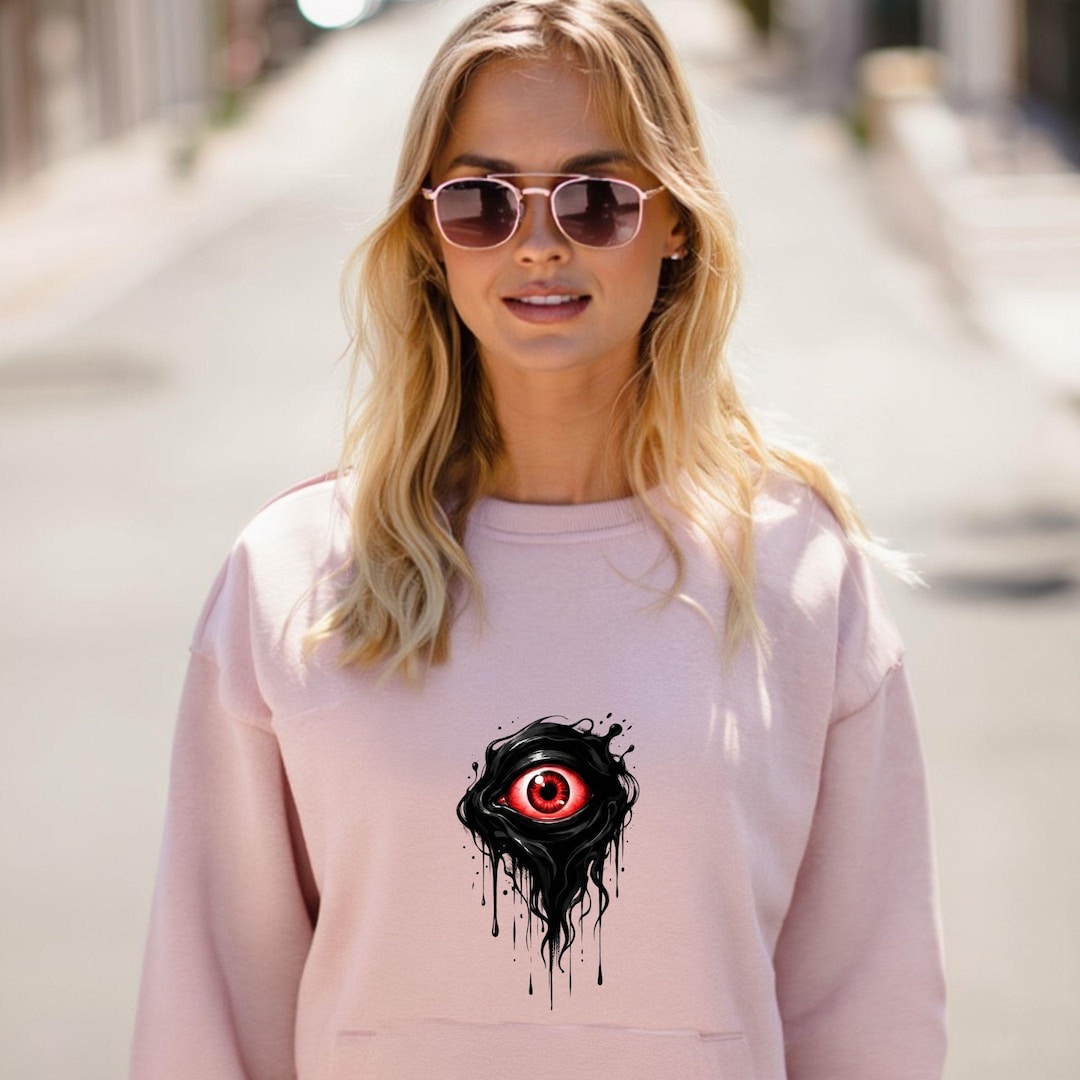 Roblox Doors Eye Hoodie | Horror Gamer Sweatshirt | Dark Scary Design ...