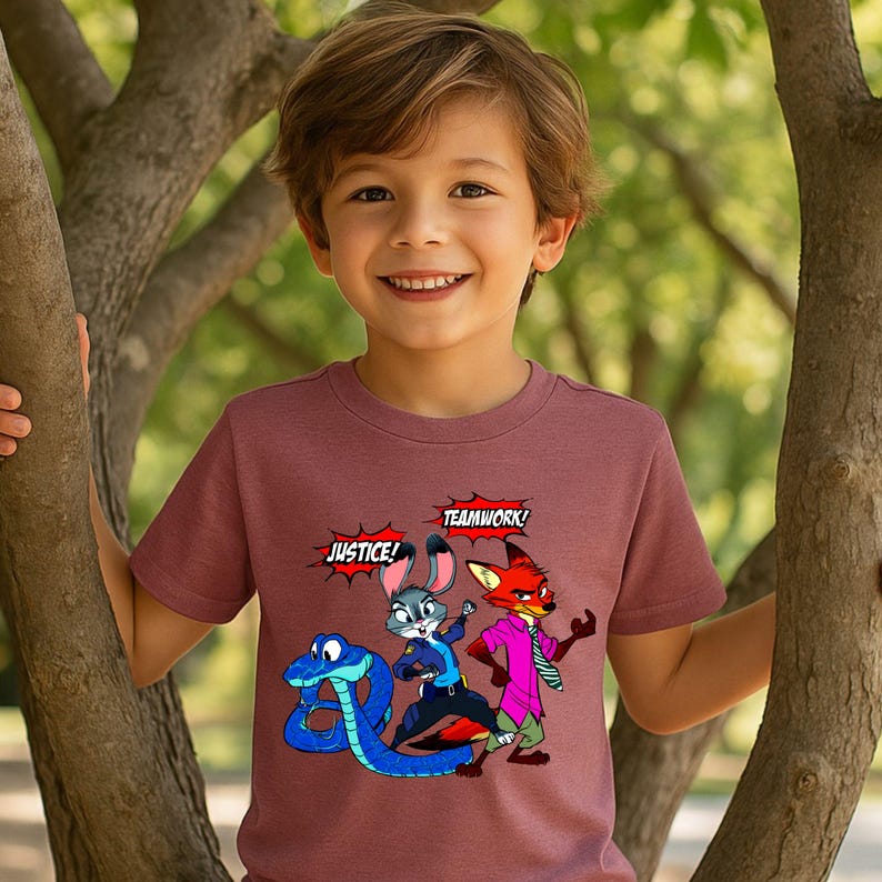 Zootopia Teamwork Justice Shirt | Funny Police Duo Tee | Cartoon Animal ...