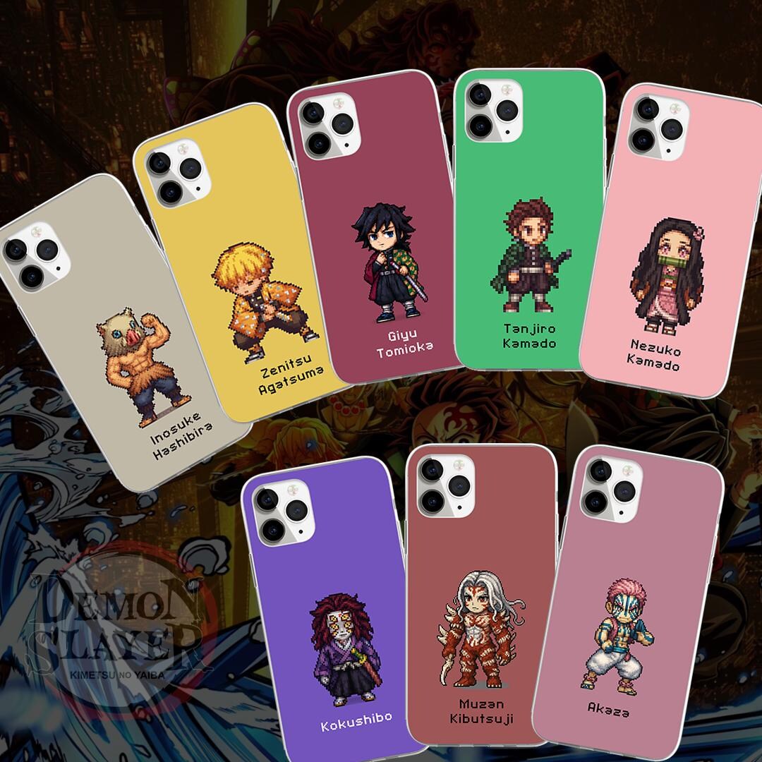 Demon Slayer Kimetsu No Yaiba Pixelated Sprite Tanjiro Giyu Zenitsu ...