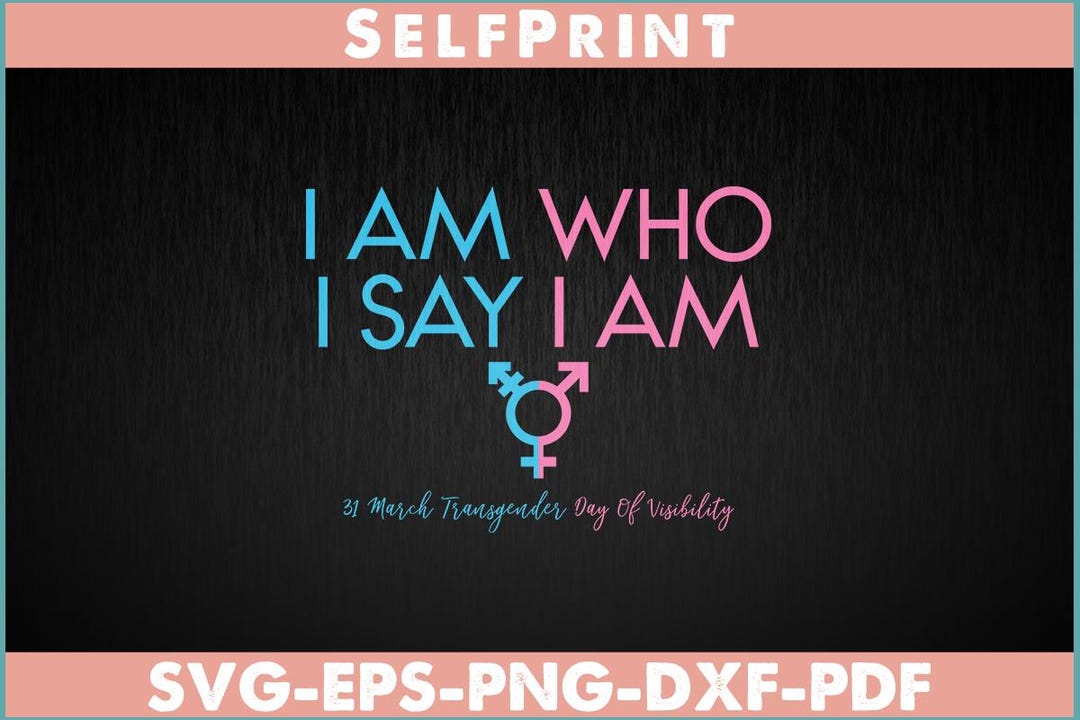 Trans Pride TDOV Transgender Day of Visibility Svg Design - Etsy