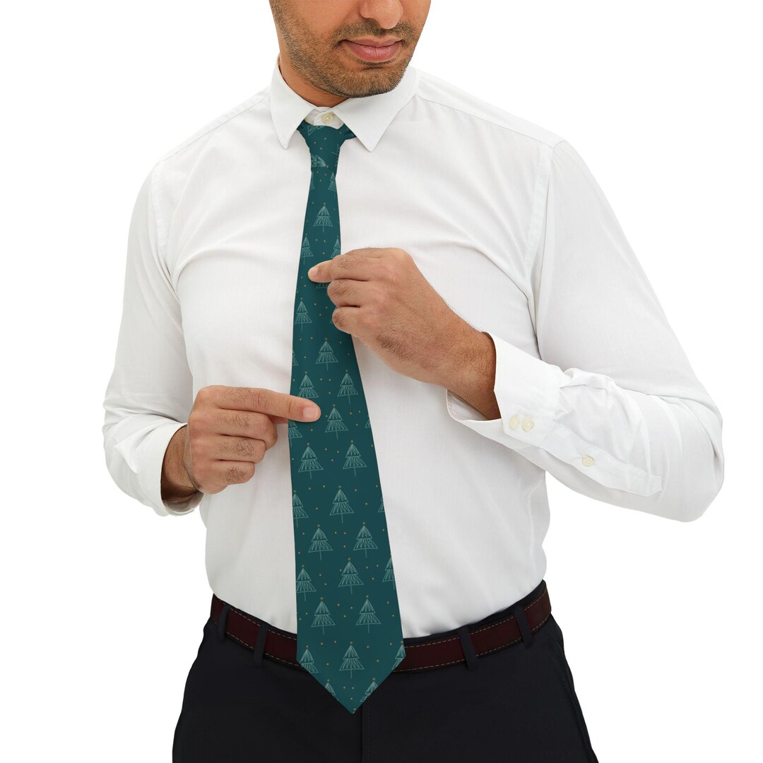 Christmas Necktie | Christmas Tree Themed | Stylish Seasonal Gift ...