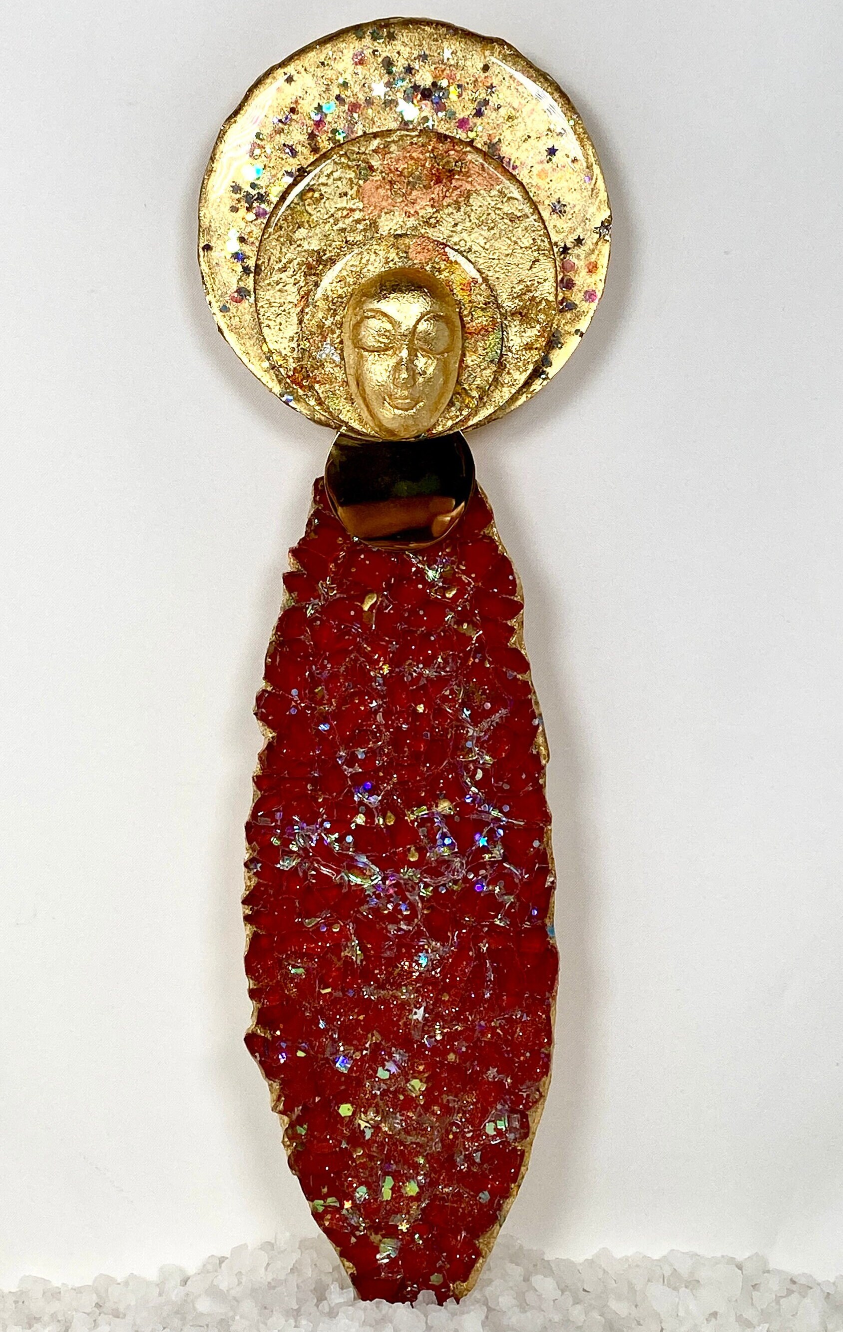 Red Spirit Original Art. Red Spirit Wall Hanging. Great Gift for a ...