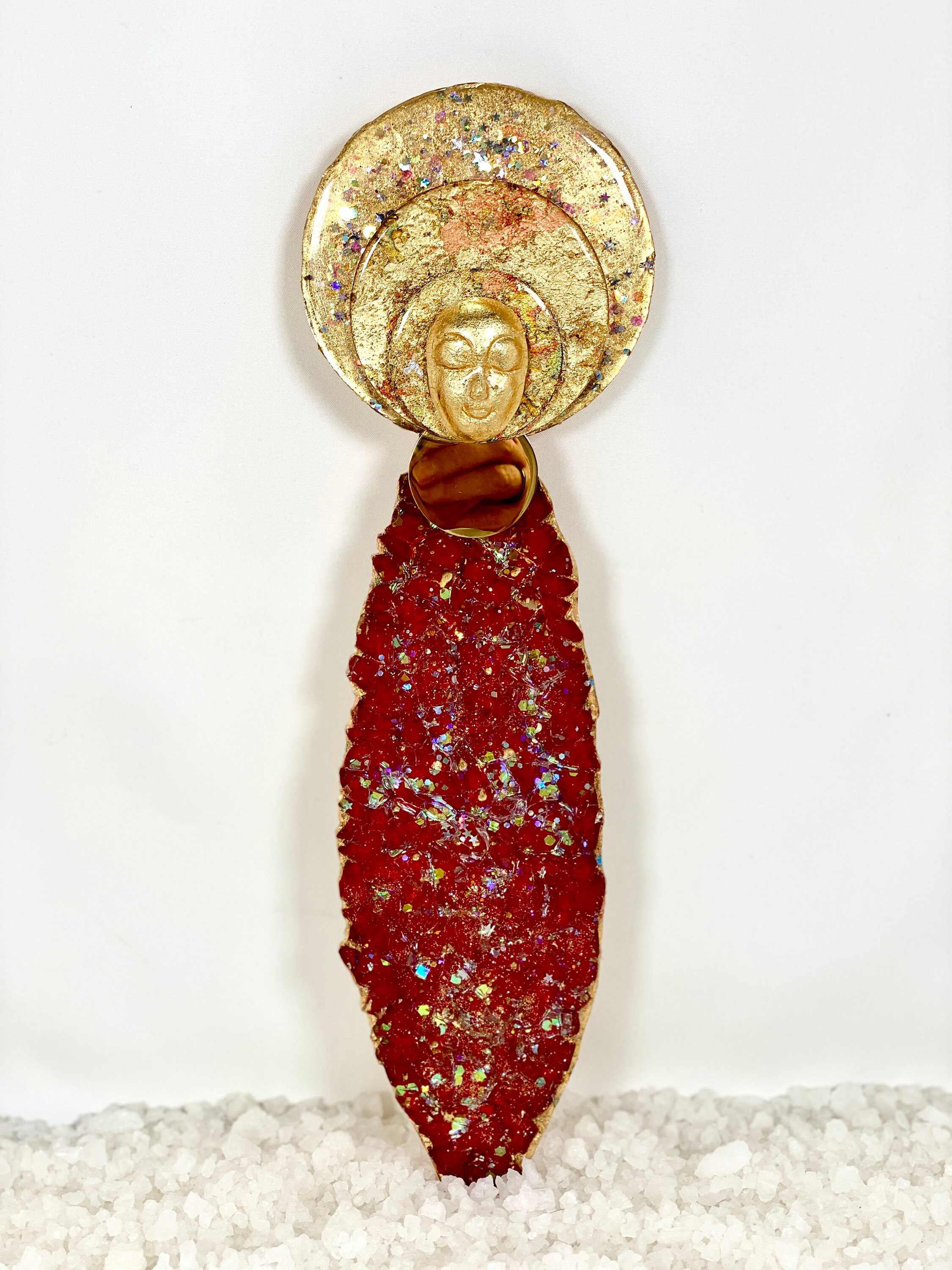 Red Spirit Original Art. Red Spirit Wall Hanging. Great Christmas ...