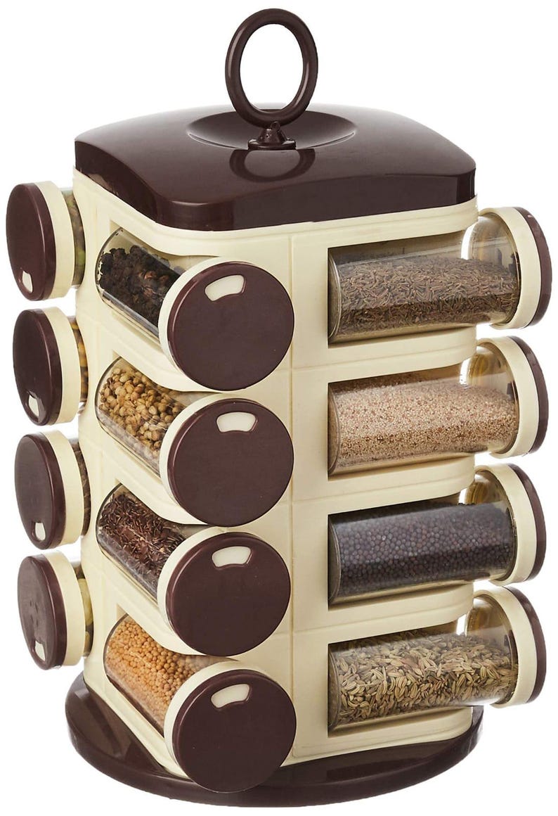 Spices Rack of 16 Container With Revolving Stand Available in Multiple ...