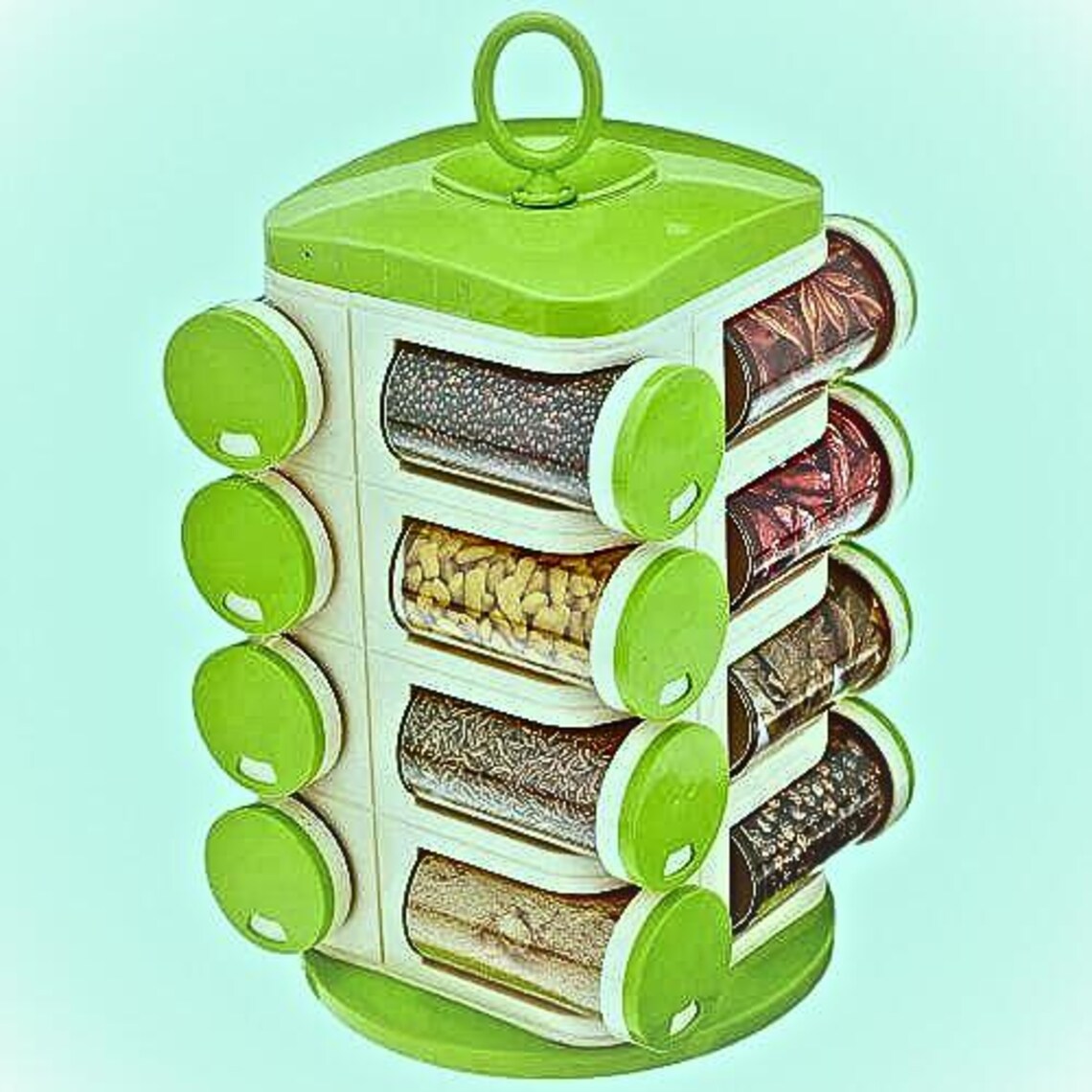 Spices Rack of 16 Container With Revolving Stand Available in Multiple ...