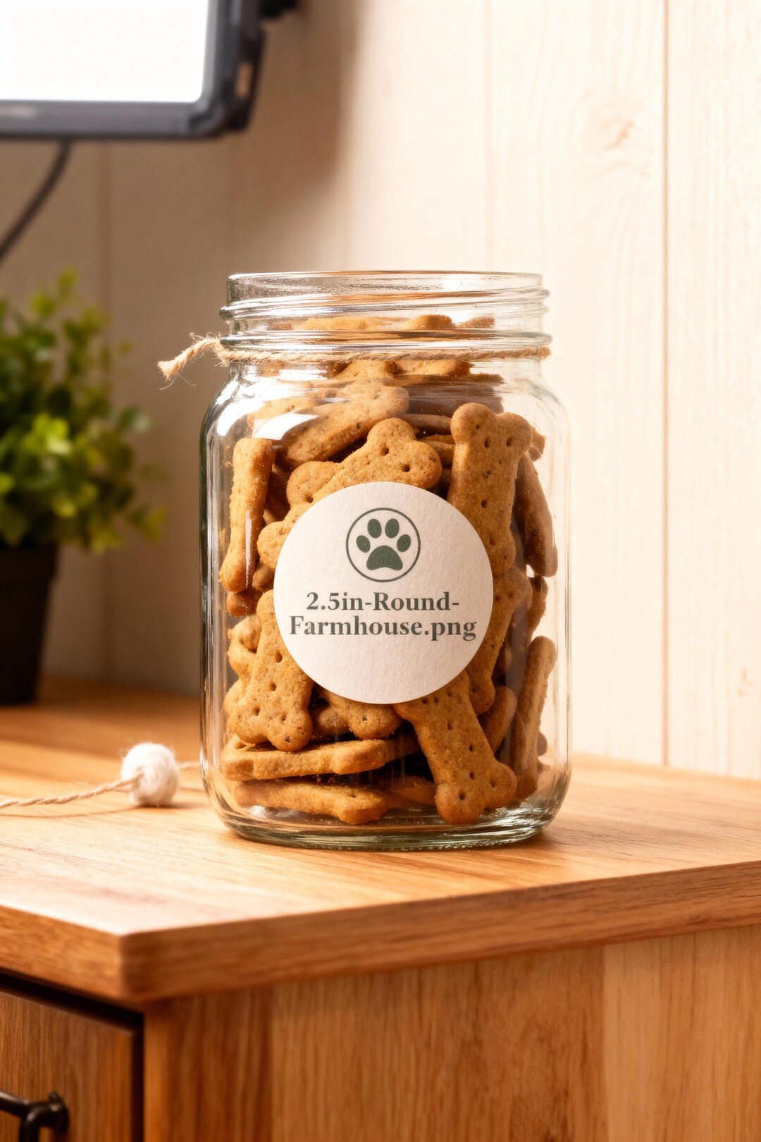 Editable Pet Treat Jar Labels: Printable Canva Template (instant ...