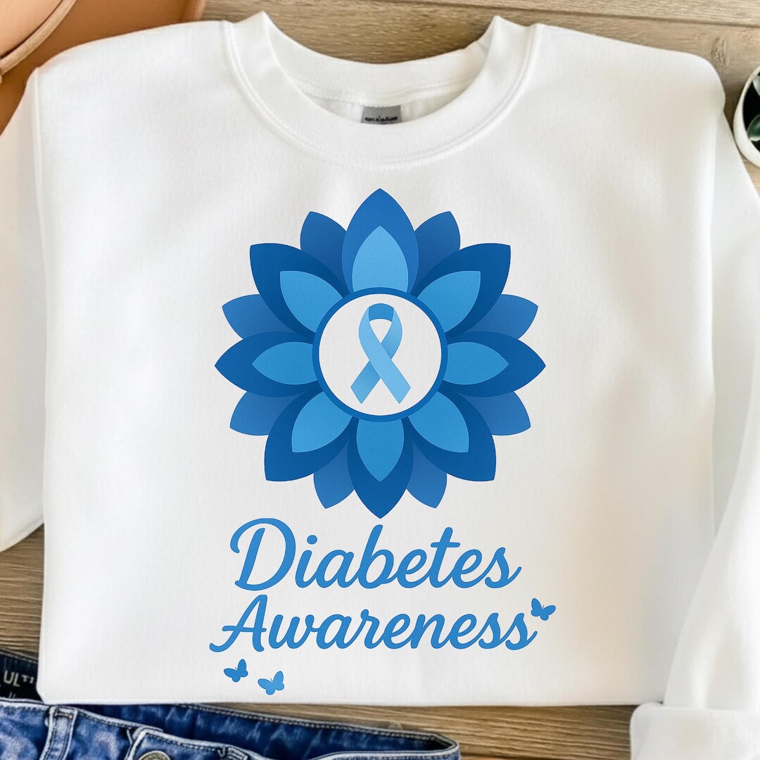 I Wear Blue for Diabetes Awareness Png | November Diabetes Png | Type 1 ...