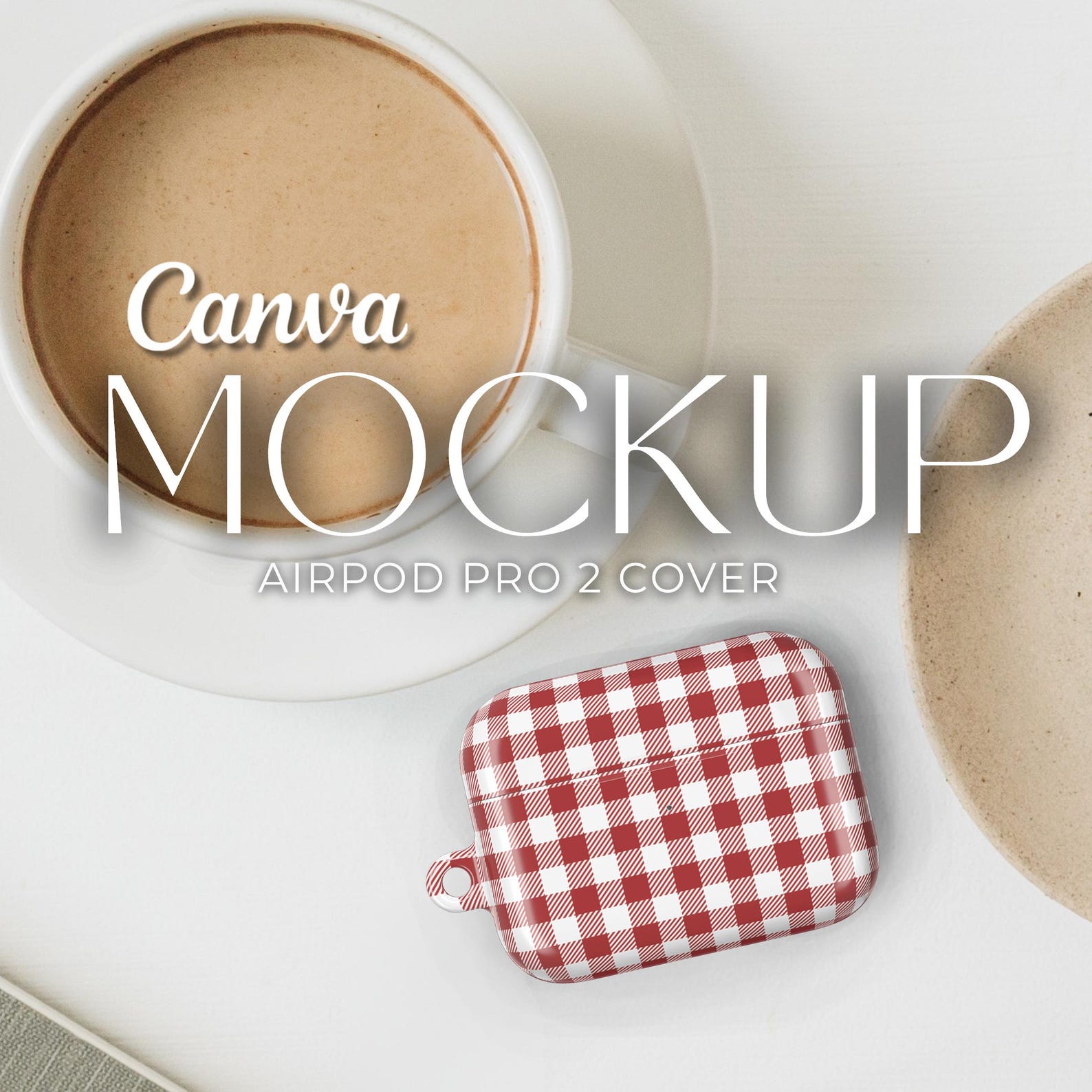 Canva AirPod Pro 2 Mockup | Easy to Use Apple AirPod Tech Mockup ...