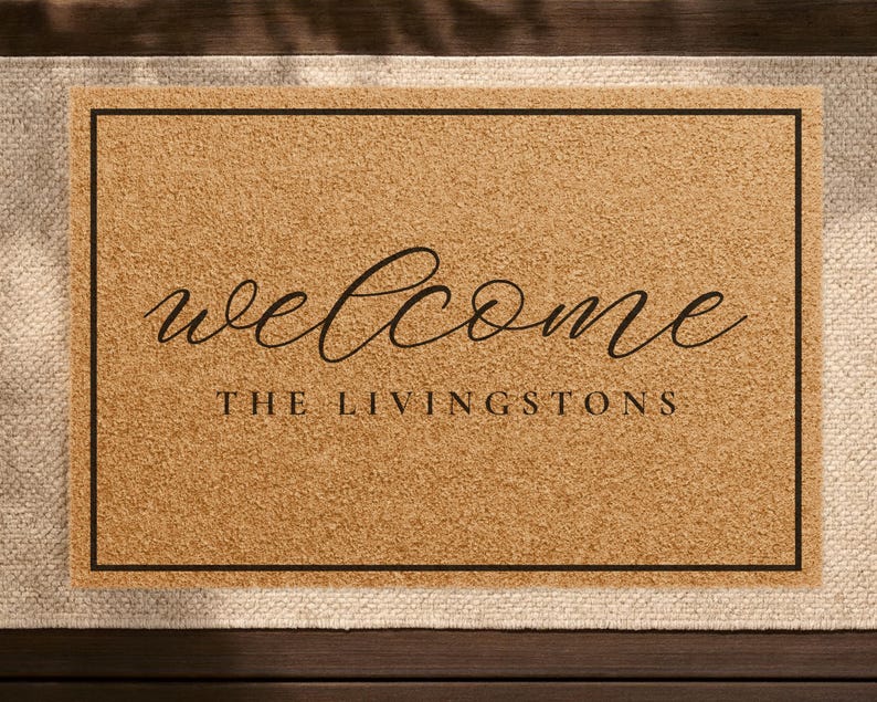 Realistic Doormat Mockup Printify Canva Doormat Mockup Print on Demand ...