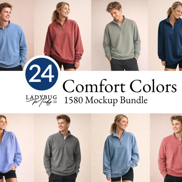 Quarter Zip Template - Etsy