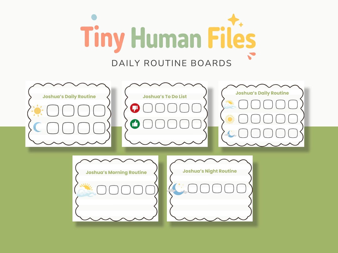 Daily Routine Bundle With Icons - Etsy