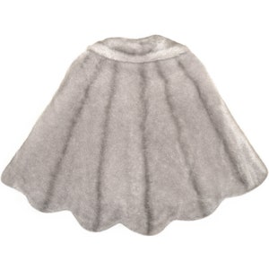 Vintage Cape, Faux Fur, Silver Grey, Hollywood Glamour, Vintage 1950s ...