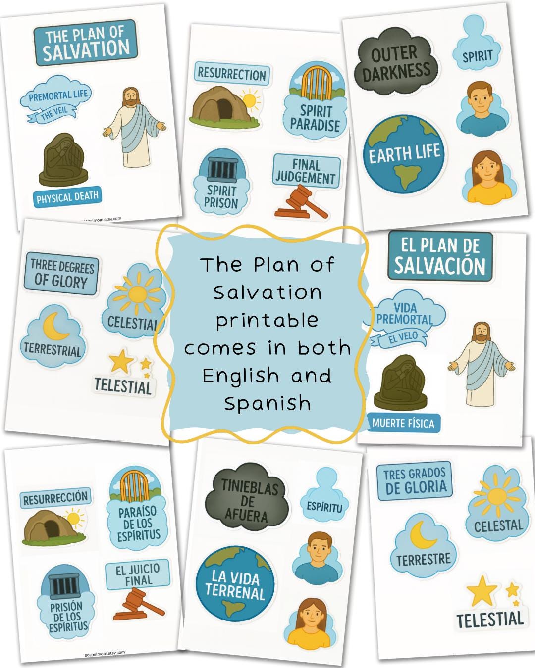 Plan of Salvation LDS Printable: Primary Lesson Activity (digital ...